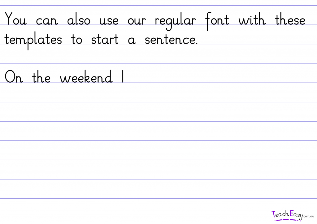 Writing Resources Page – Teach Easy